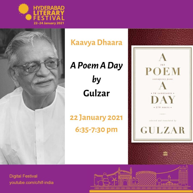 Gulzar - A Poem A Day (HLF 2021 - Curtain Raiser) | FridayWall